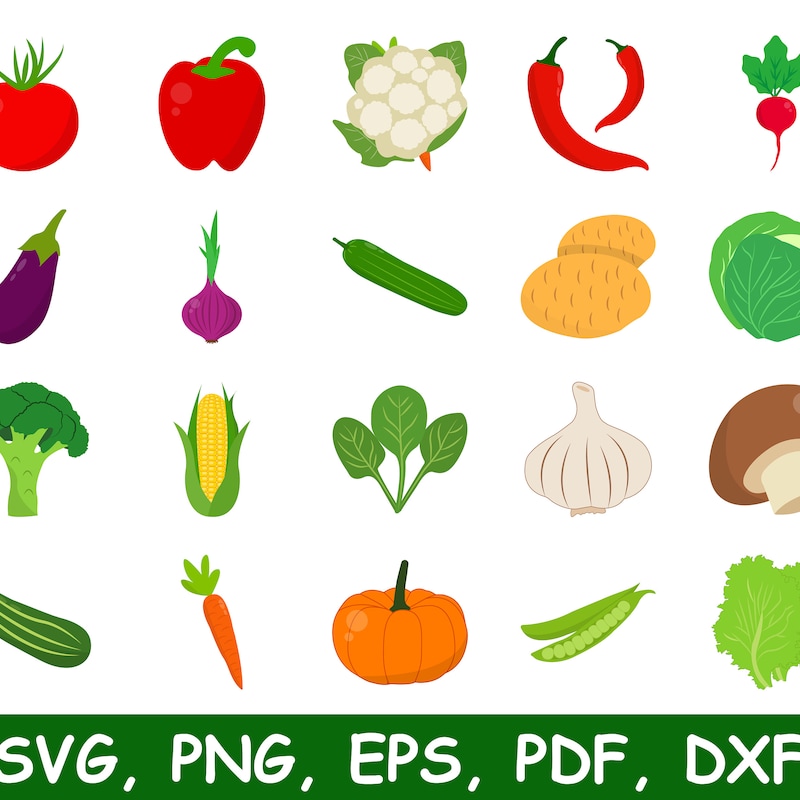 Vegetable Clip Art - Etsy