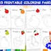 15 Fruits Coloring Pages, Fruit Coloring Pages, Fruit Coloring Book for ...