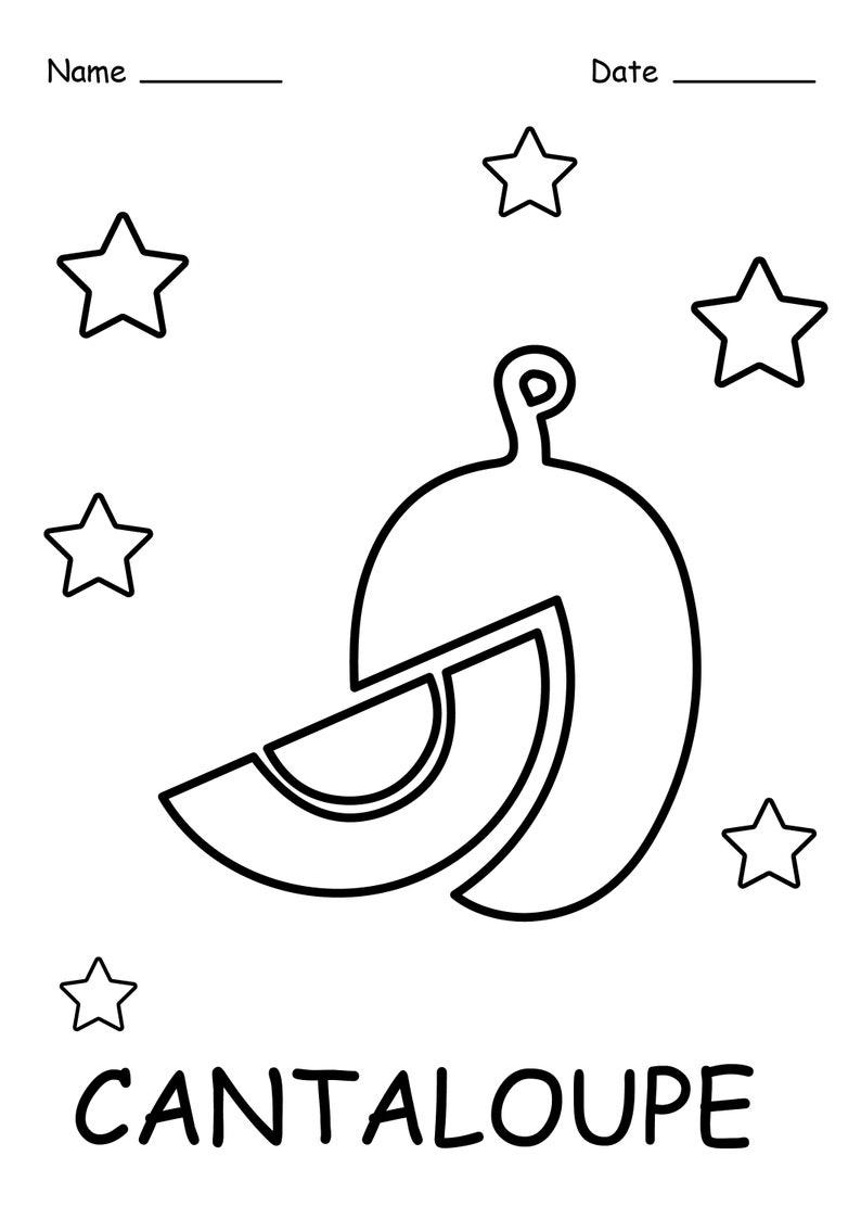 Bundle Fruits and Vegetables Coloring Pages Fruits and - Etsy