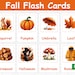 30 Fall Flashcards for Kids, Autumn-themed Vocabulary Cards, Seasonal ...