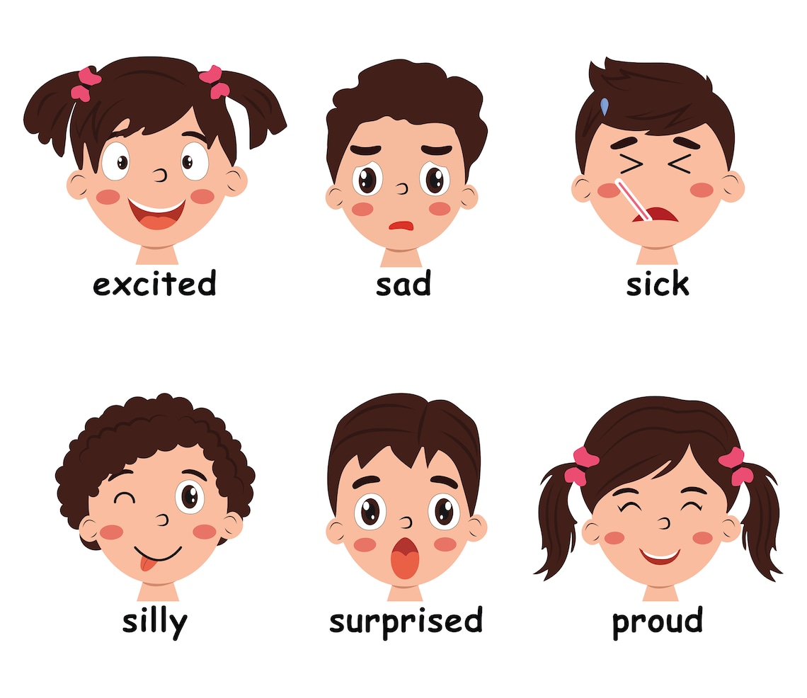 Feelings Faces Kids Png, Happy, Emotions Clipart, Angry, Educational ...