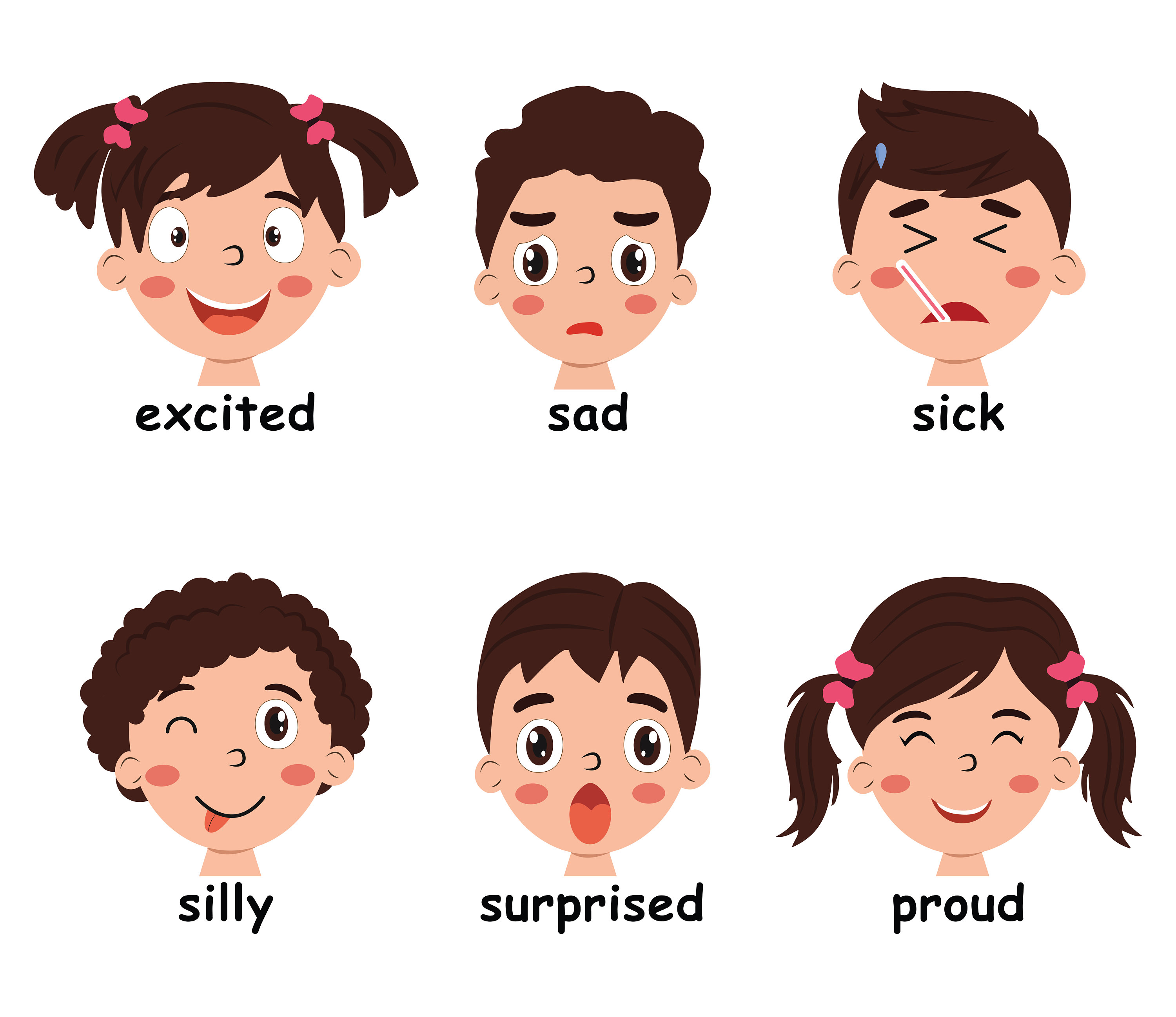 Happy Emotion Face For Kids