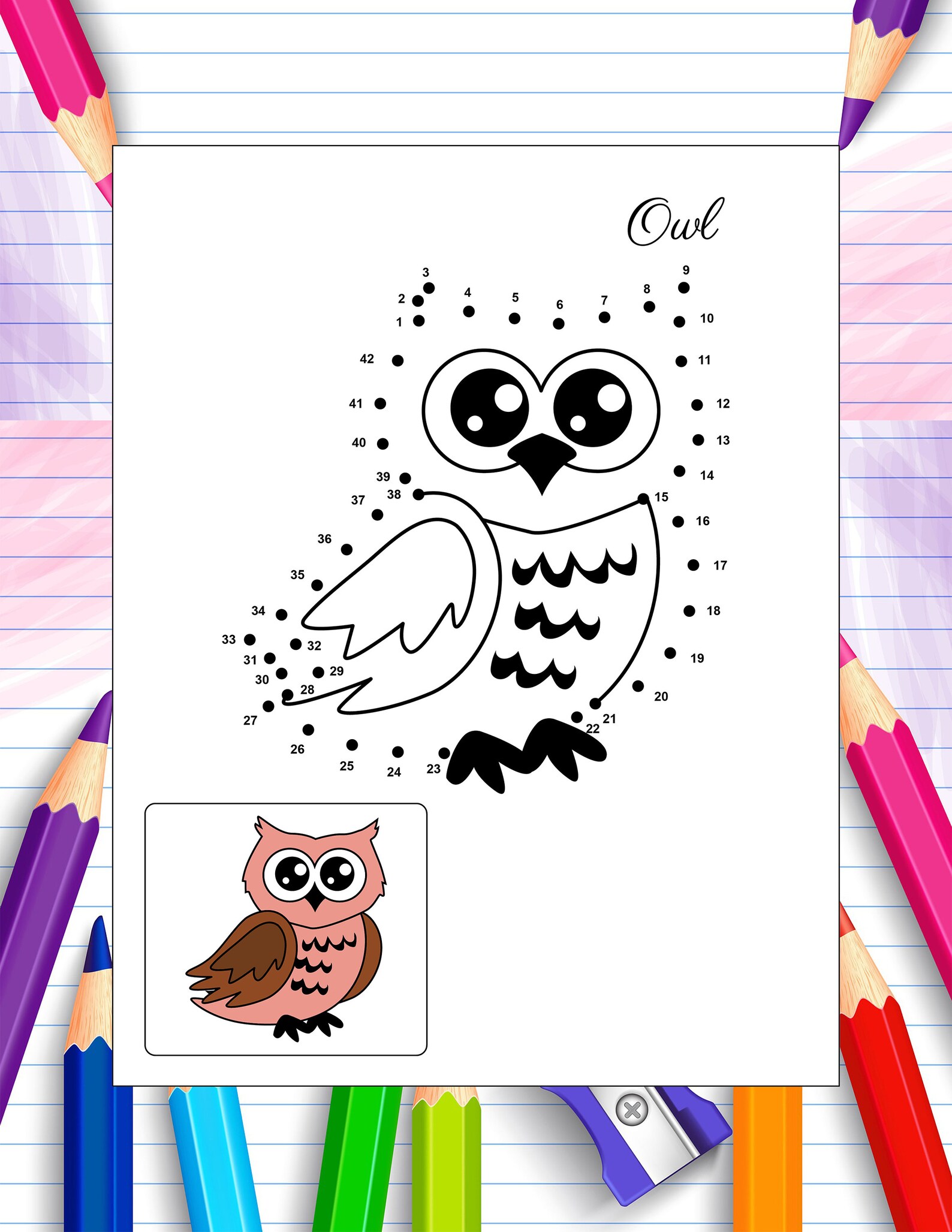 Dot to Dot Book for Kids PDF, Connect the Dots Printable, Dot to Dot ...