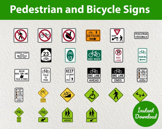 USA Traffic Signs, Road Signs Test Flash Cards, USA Warning Signs ...