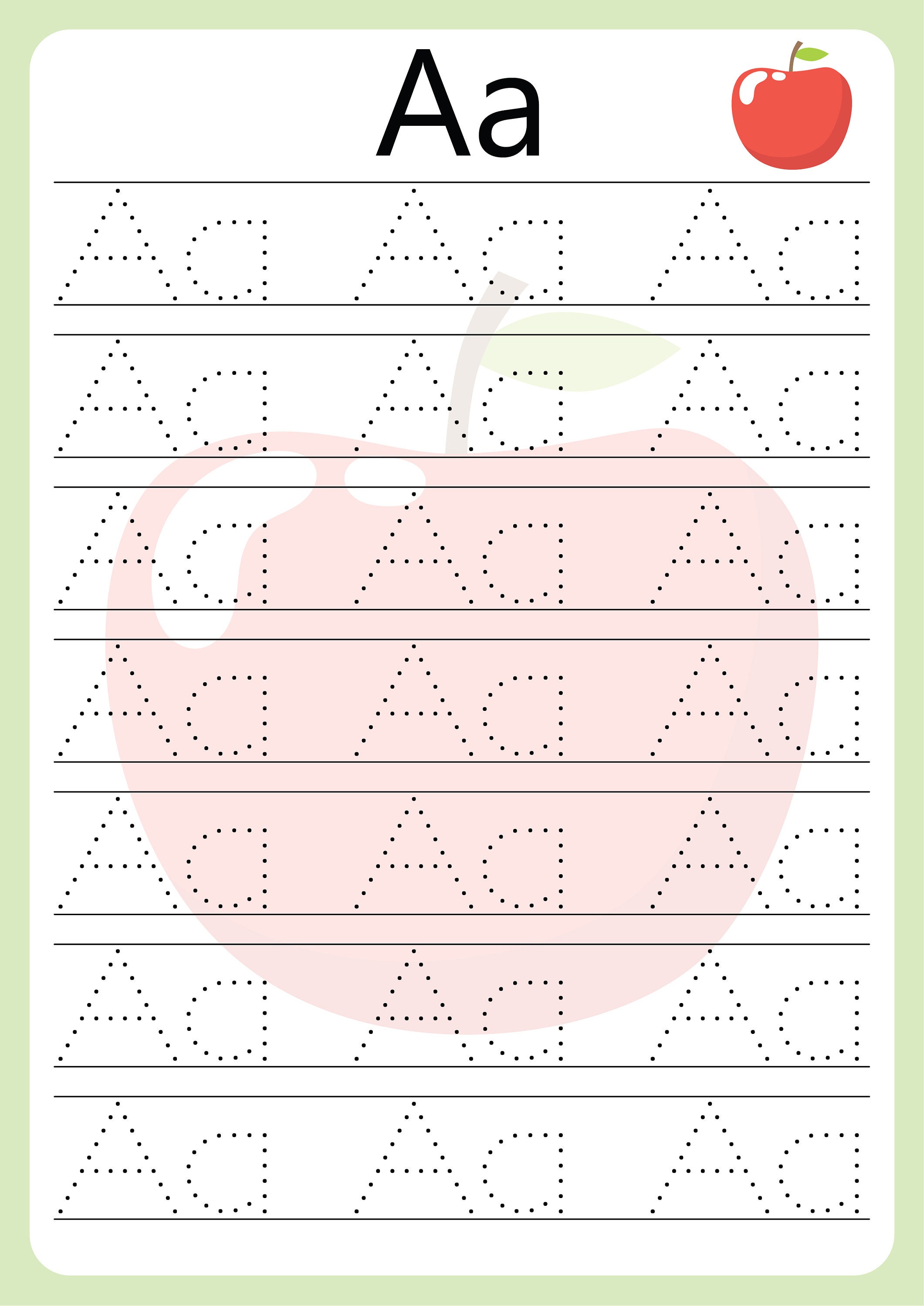Alphabet Tracing Worksheets, ABC Letter Tracing, Alphabet Activity ...