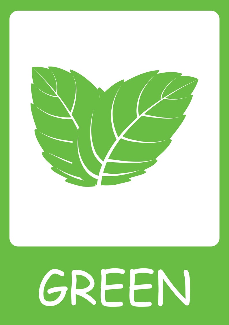 Printable Colour Flash Cards, Color Learning Cards, Preschool ...