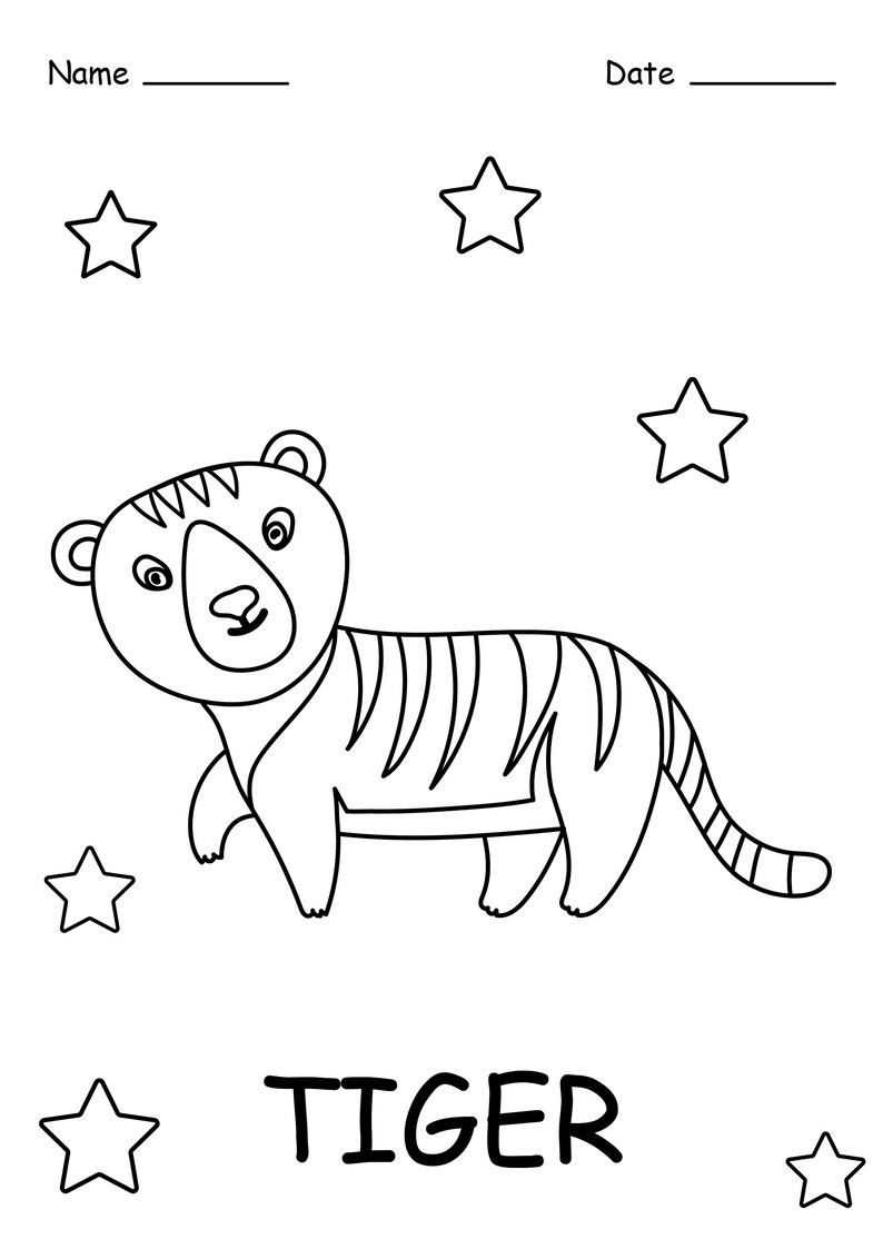 20 Wild Animals Coloring Pages, Animals Coloring Sheets, Wild Animals ...