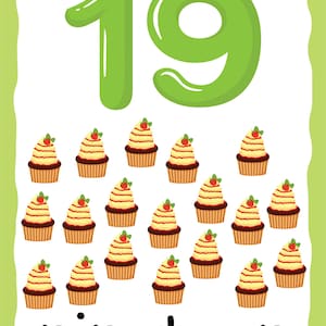 Number Flashcards 1-20, Numbers Flashcards, Learn to Count, Numbers 1 ...