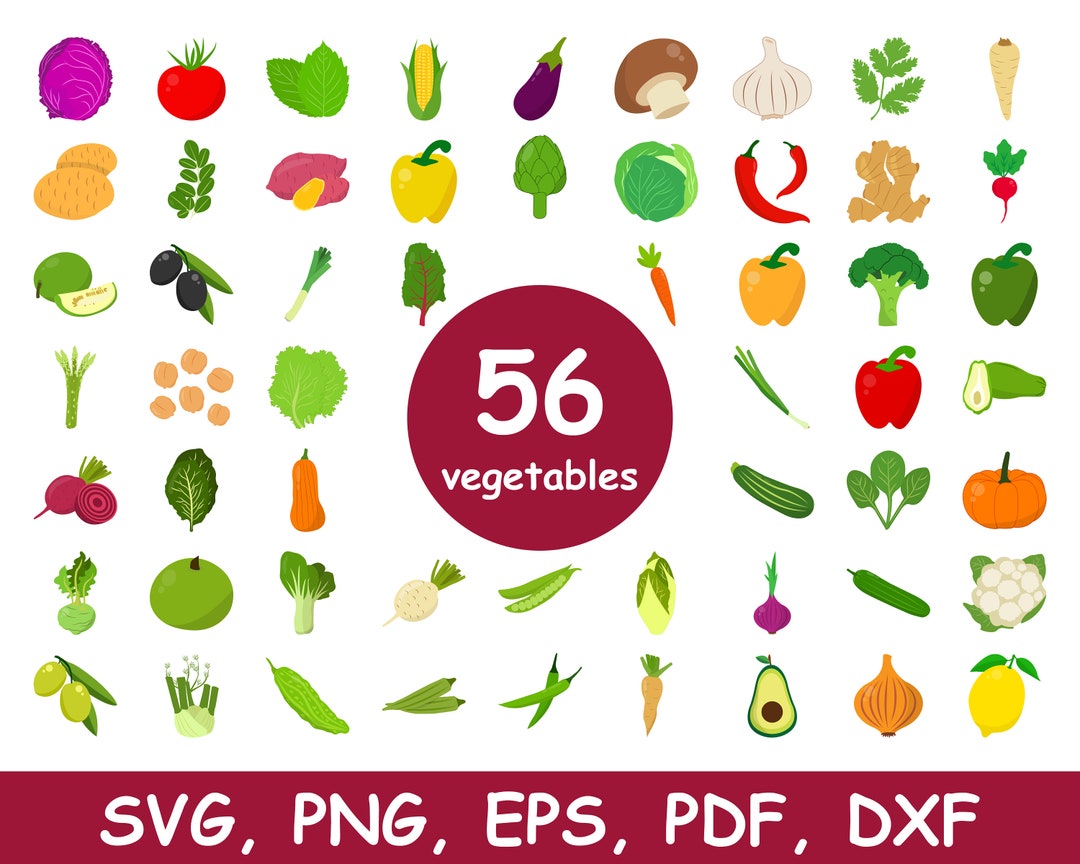 Vegetable SVG Bundle Vegetables SVG Vegetable Clip Art - Etsy