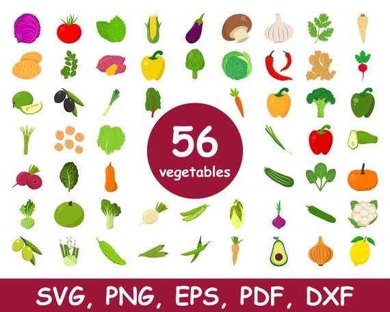 Vegetable SVG Bundle Vegetables SVG Vegetable Clip Art - Etsy