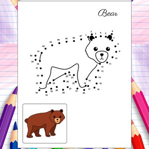 Dot to Dot Book for Kids PDF, Connect the Dots Printable, Dot to Dot ...