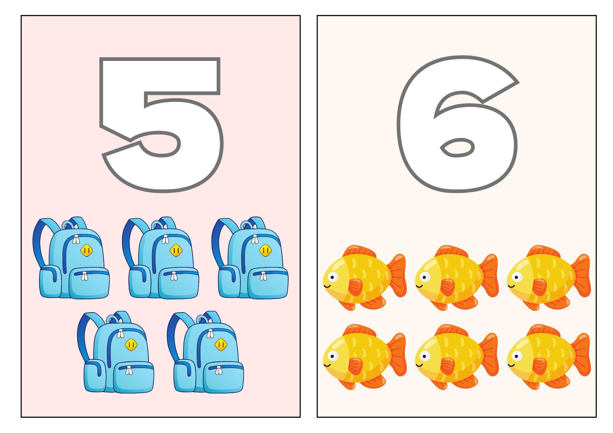 Number Flashcards 1-20, Numbers Flashcards, Learn to Count, Numbers 1 ...