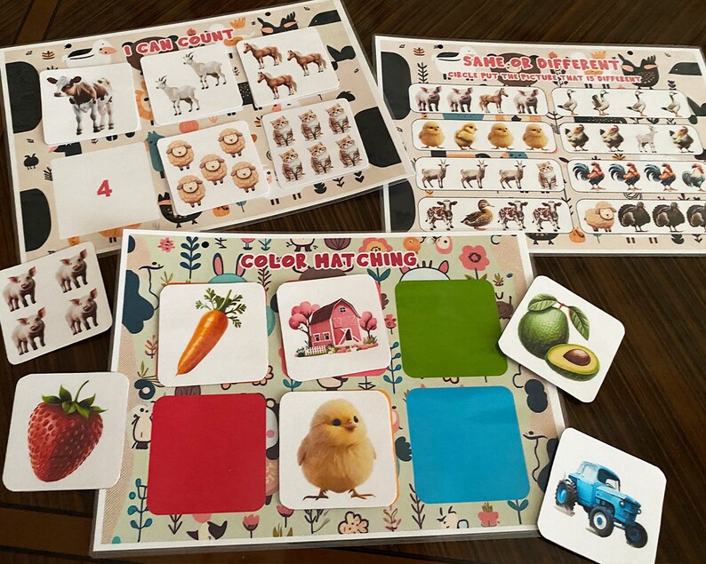 Farm Busy Book Printable Toddler Activities Farm Animals Busy - Etsy