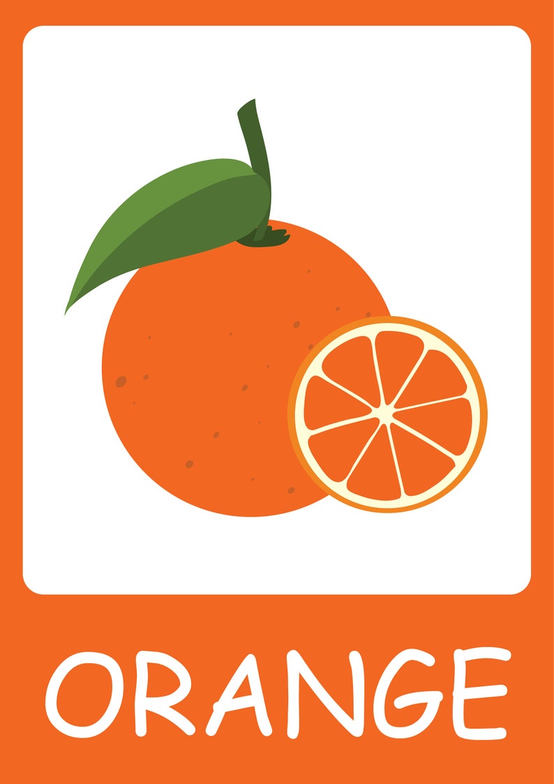 Printable Colour Flash Cards, Color Learning Cards, Preschool ...