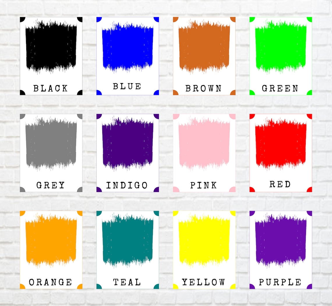 Colors Flashcards Printable, Colors Flashcards, Educational Material ...