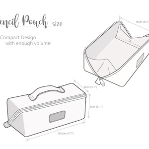 Pencil Pouch Sewing Pattern, PDF Digital Sewing Pattern With Youtube ...