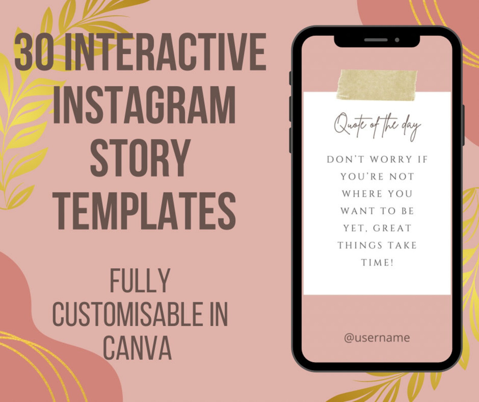 Interactive Instagram Story Template Canva | Instagram Story Design ...