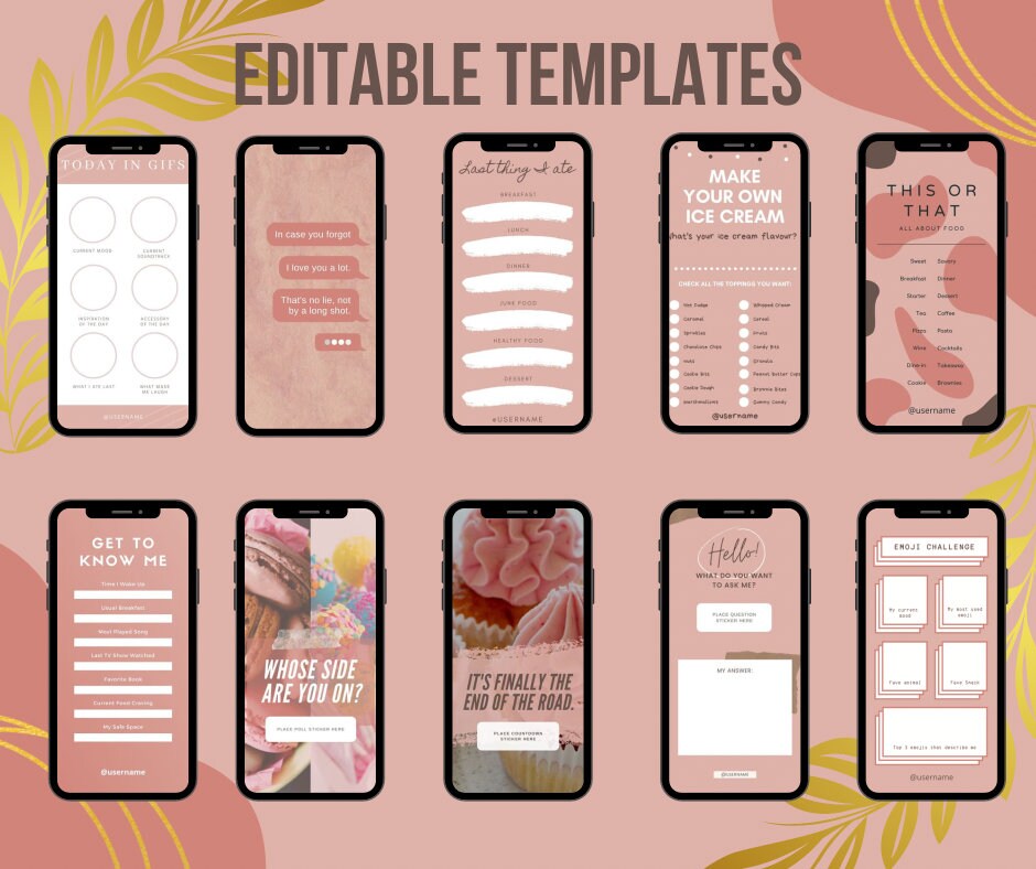 Interactive Instagram Story Template Canva | Instagram Story Design ...