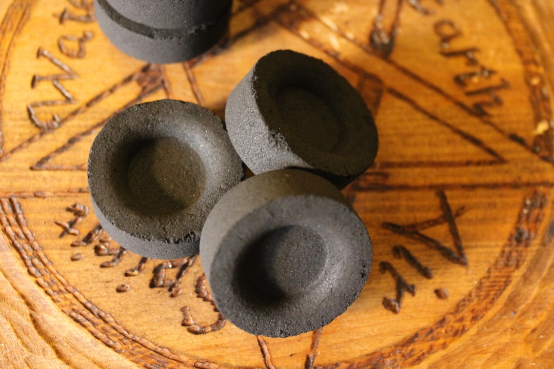 Charcoal Disks for Incense Burning - 1 Roll of 10 Disks, Fast-light ...