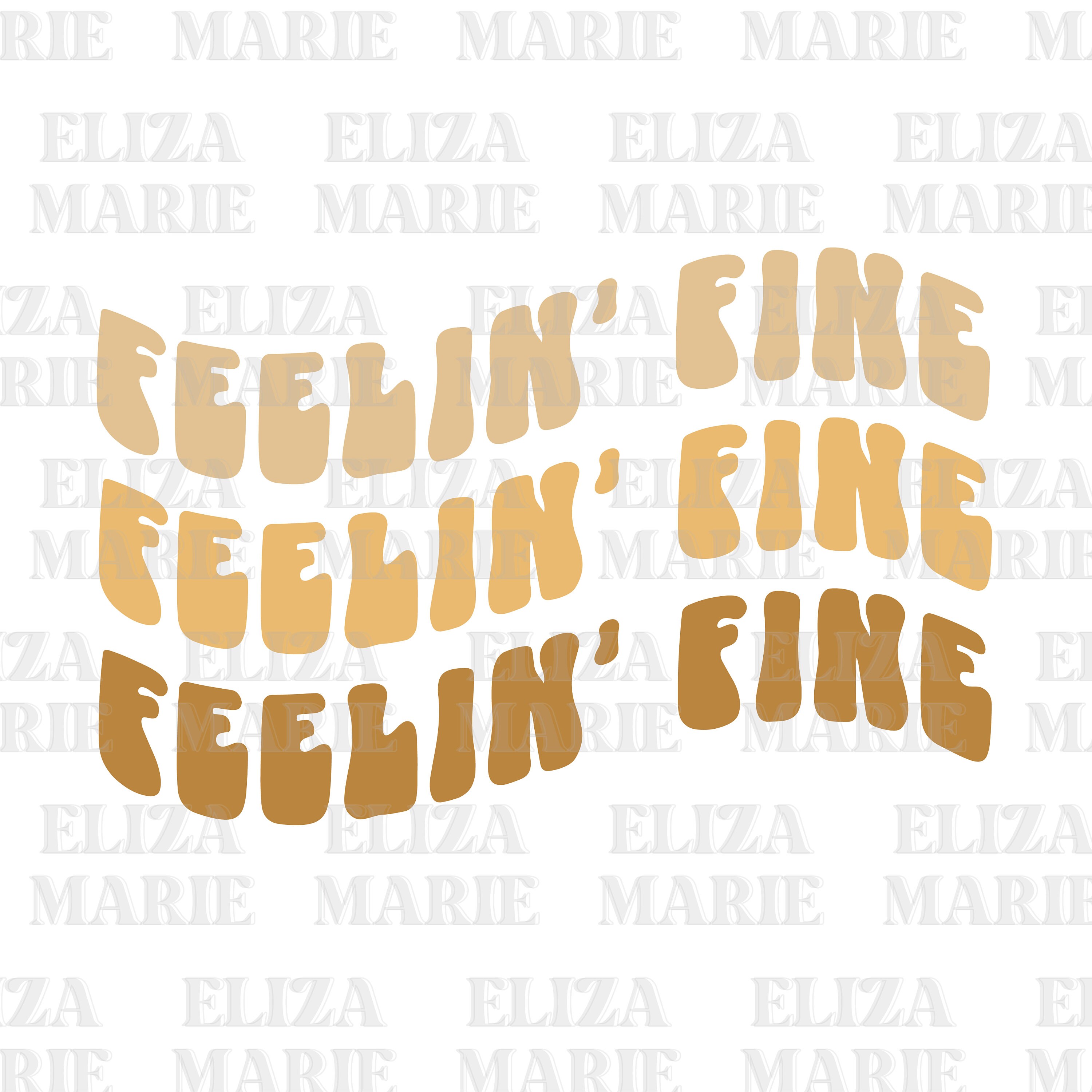 Feelin Fine SVG/PNG/AI File - Etsy