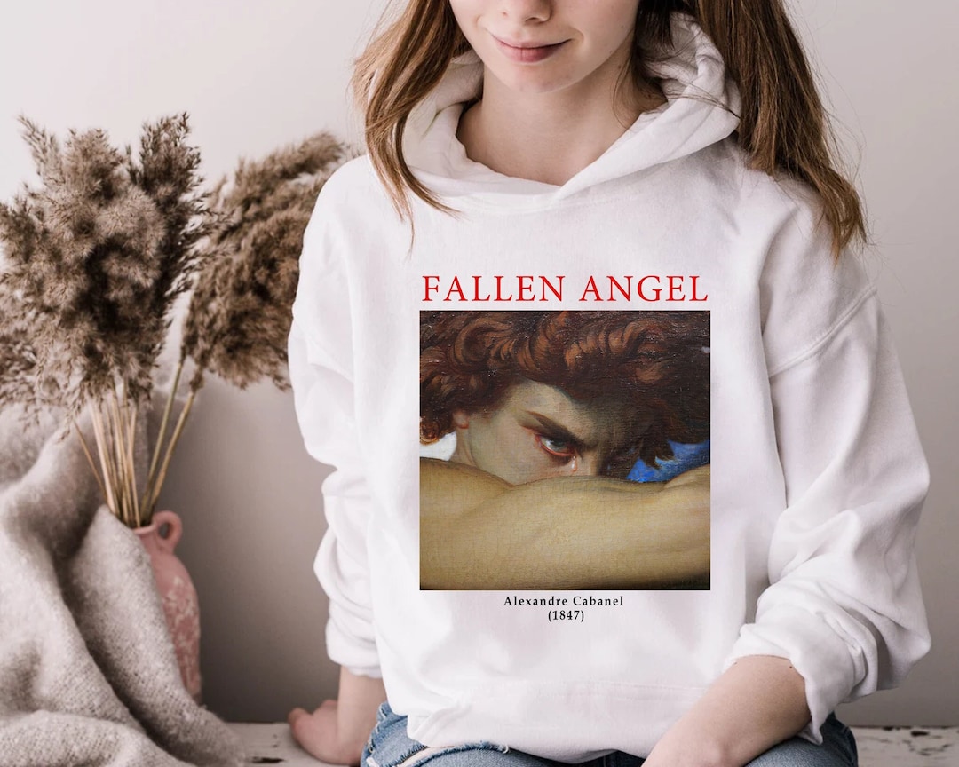 Fallen Angel Hoodie by Alexandre Cabanel, Vintage Aesthetic Hoodie ...