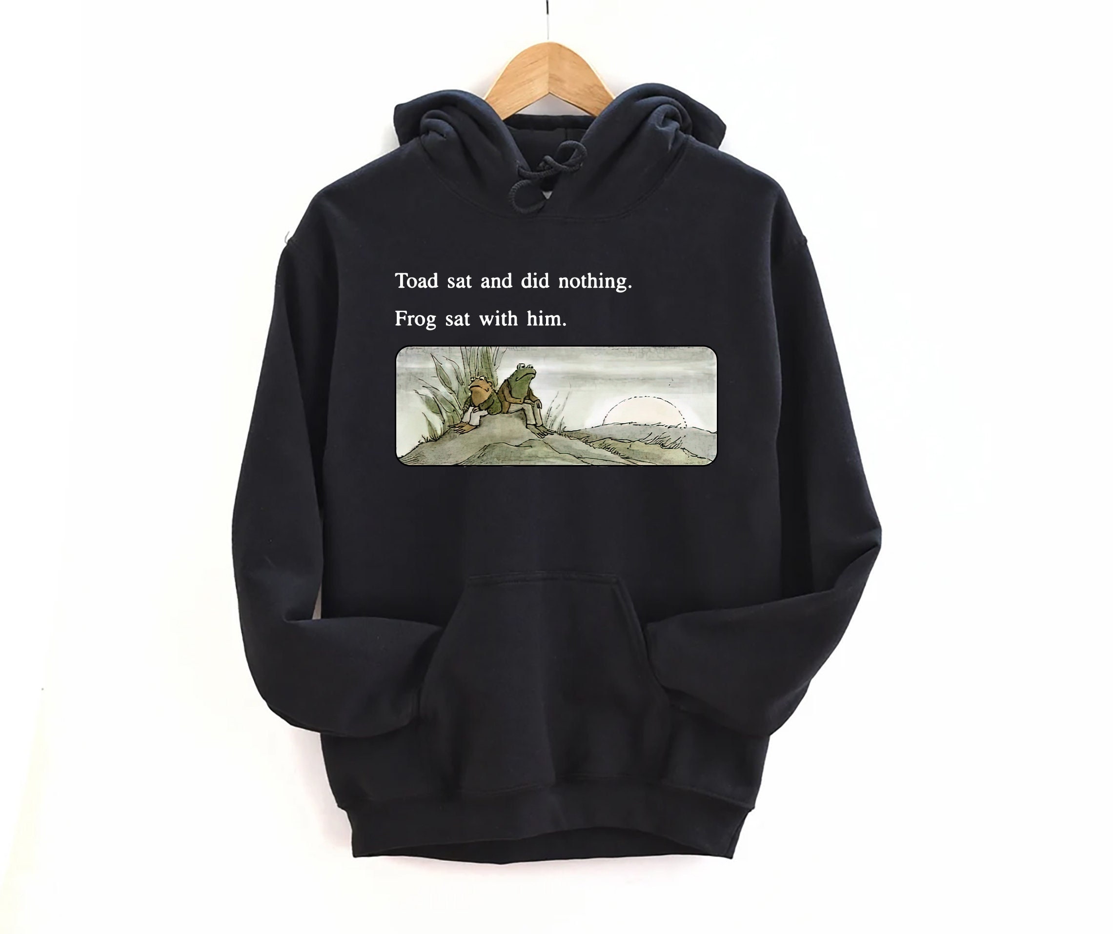 Frog and Toad Hoodie Meme Cottagecore Aesthetic Gift for - Etsy