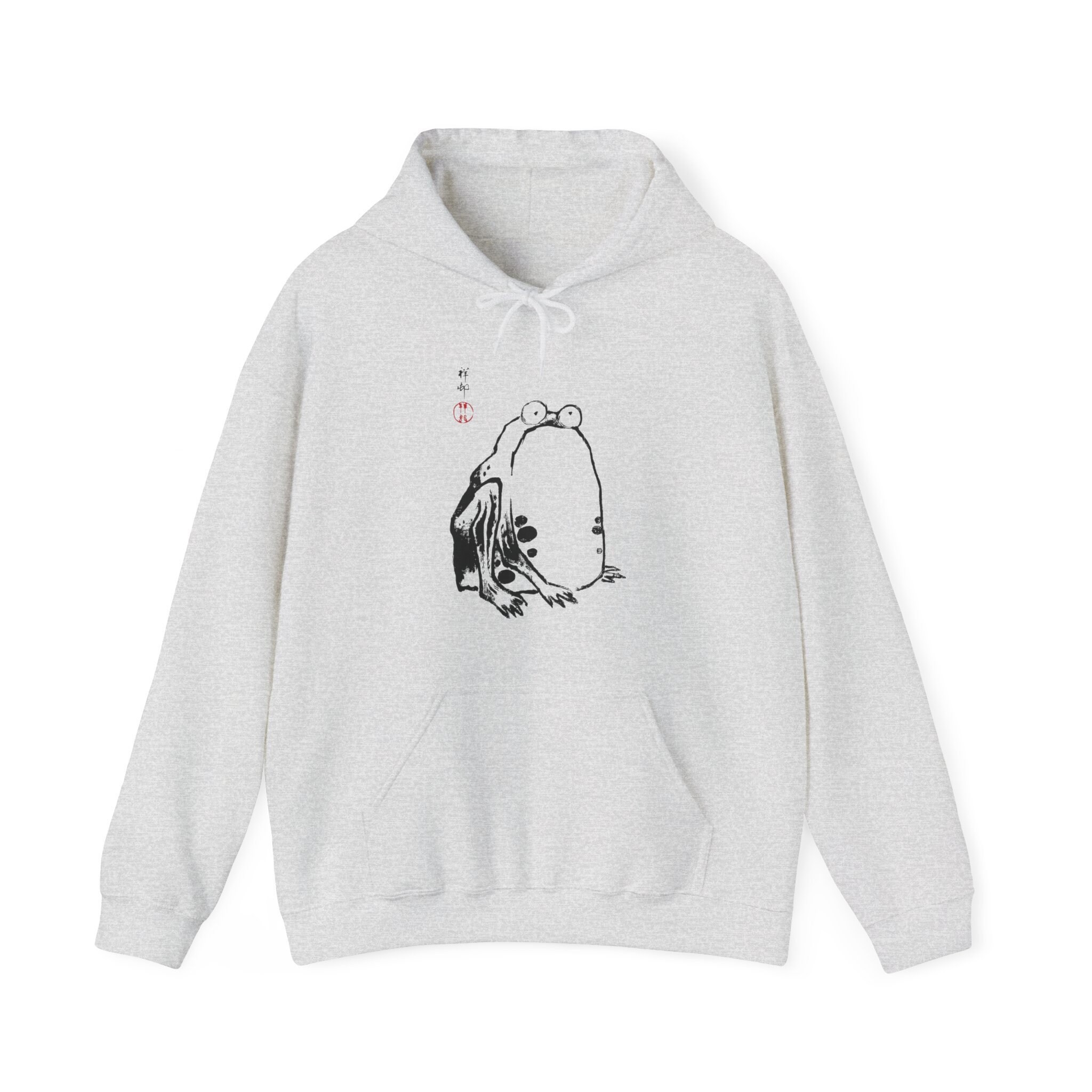 Unimpressed Frog Hoodie, Grumpy Frog, Japanese Aesthetic by Matsumoto ...