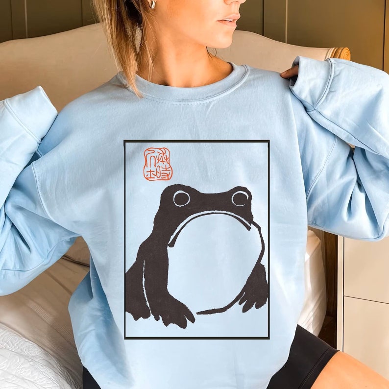 Unimpressed Frog Sweatshirt Tshirt Grumpy Frog Tshirt - Etsy