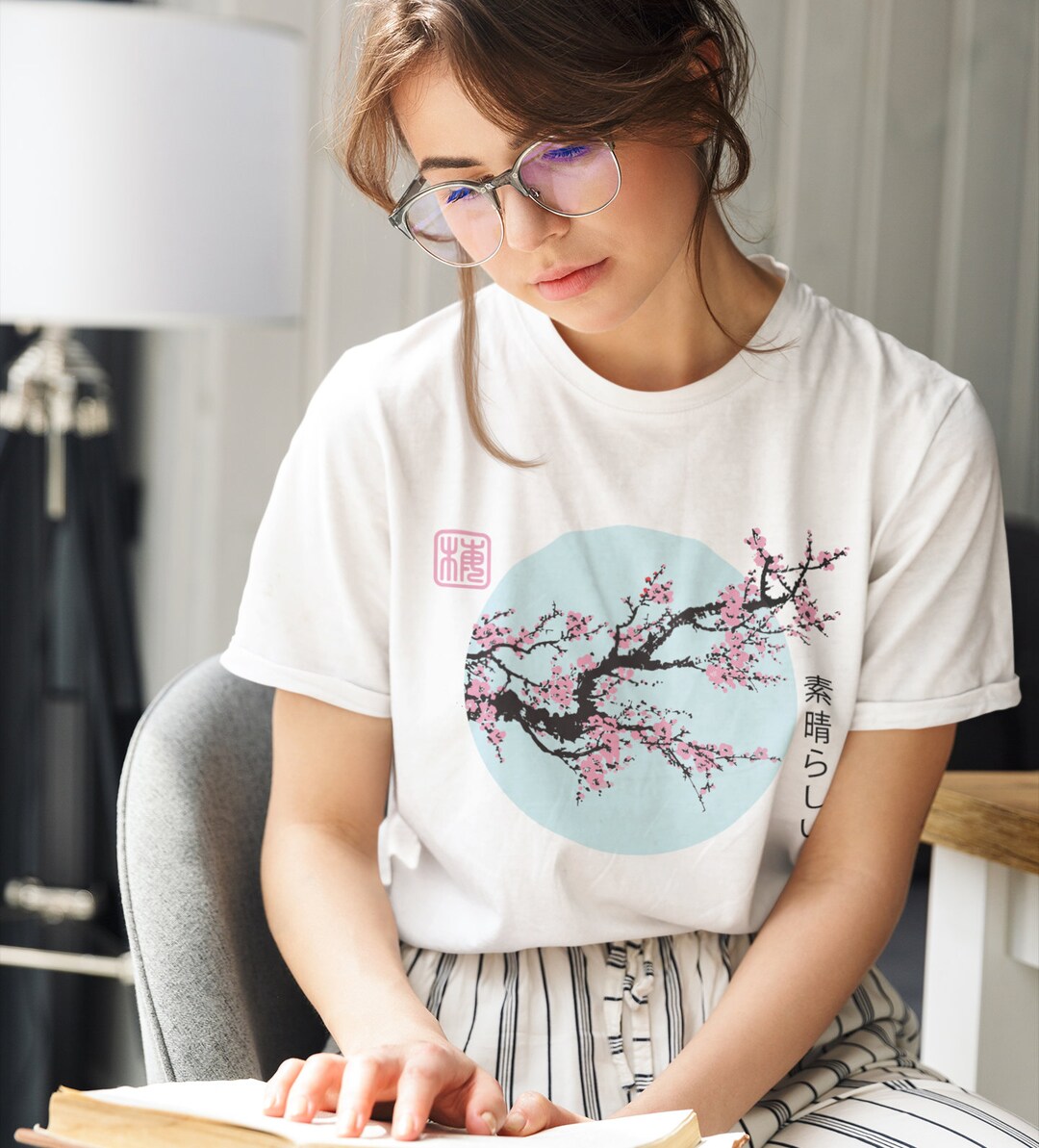 Japanese Blossom Shirt, Cherry Blossom Shirt, Aesthetic Shirt ...