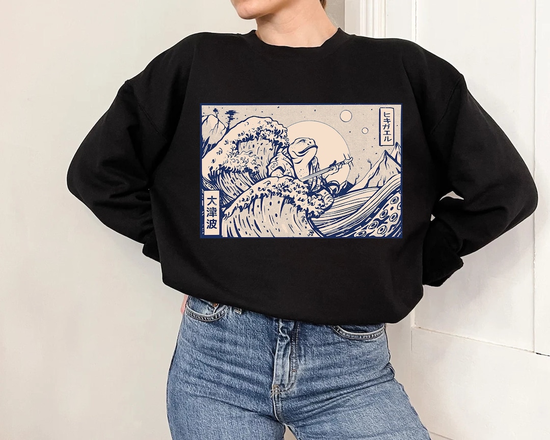Japanese Great Wave Toad , Japanese Hoodie , the Great Wave off ...