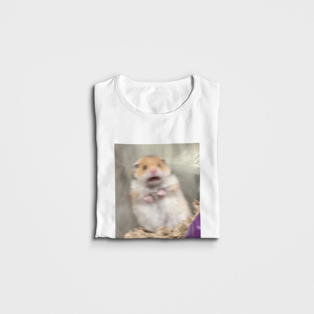 Scared Hamster Funny Meme T-shirt - Etsy