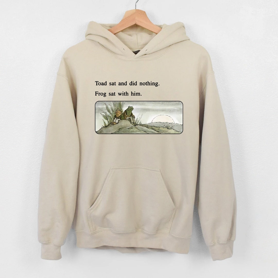 Frog and Toad Hoodie, Meme Cottagecore Aesthetic, Gift for Friend ...