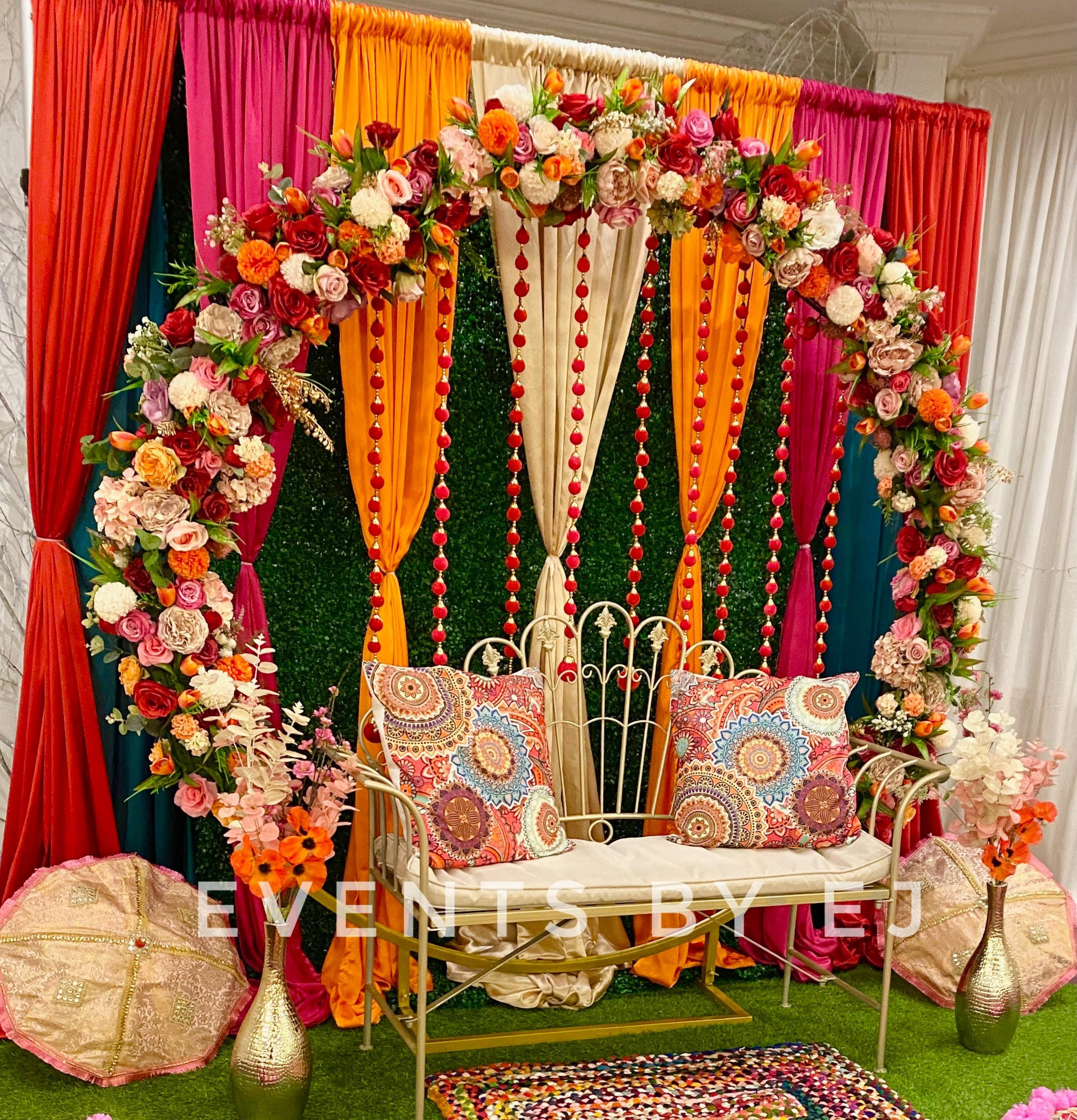 Backdrop/stage for Weddings Parties and Celebrations | Indian Asian ...