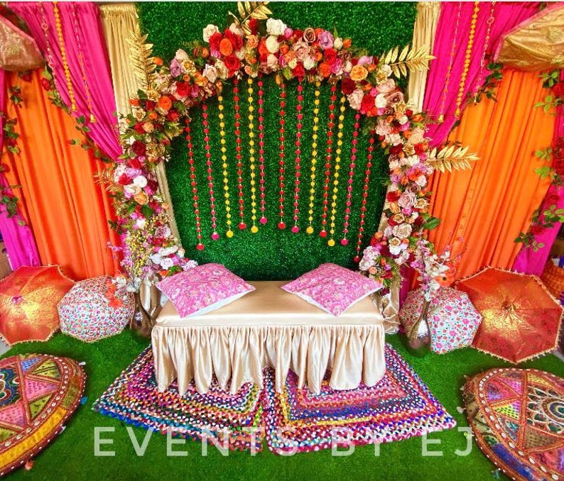 Backdrop/stage for Weddings Parties and Celebrations Indian Asian Event ...