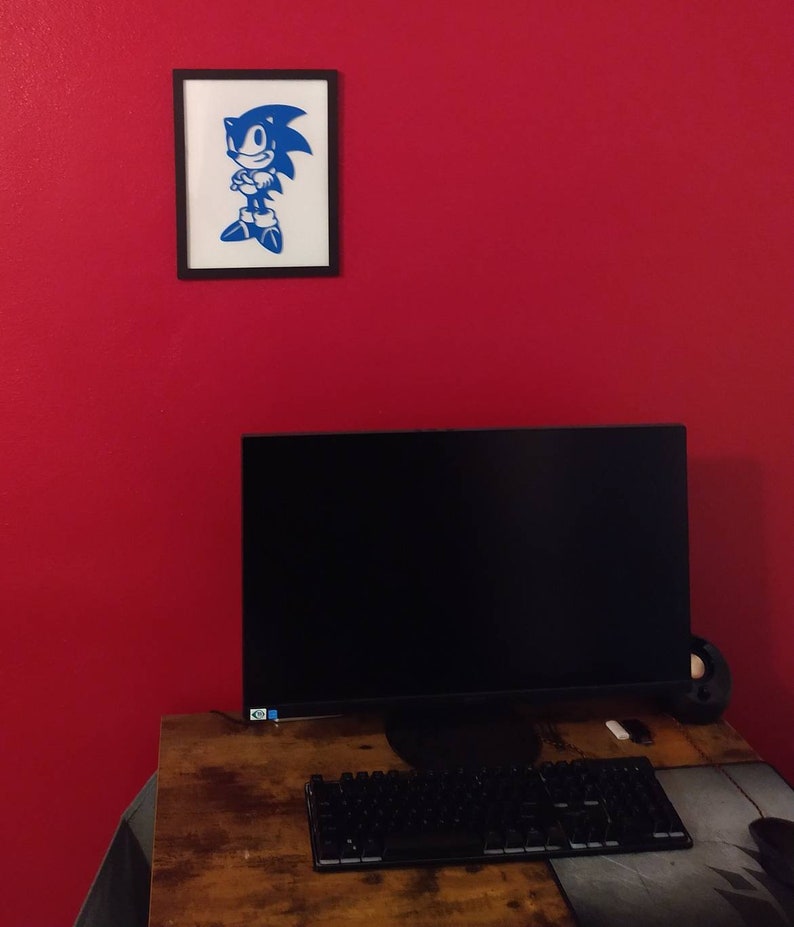 Sonic Wall Stencil 3D Printed - Etsy