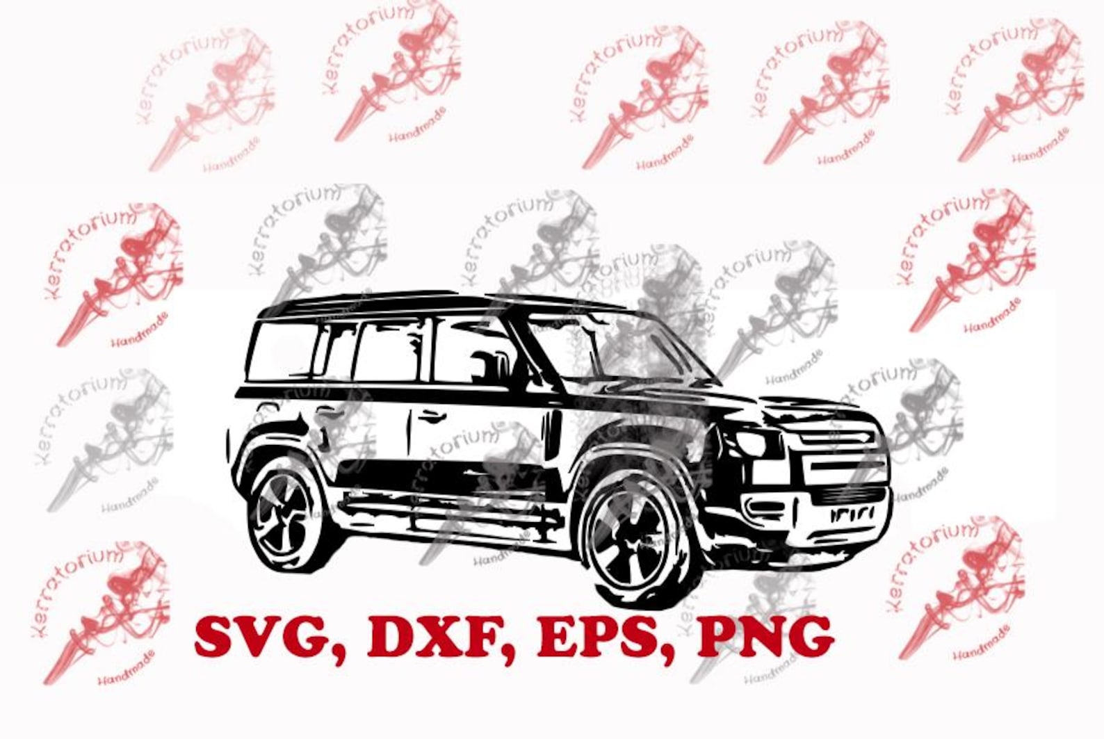 Land Rover Defender | New Shape | SVG DXF EPS | Cut Files | Instant ...
