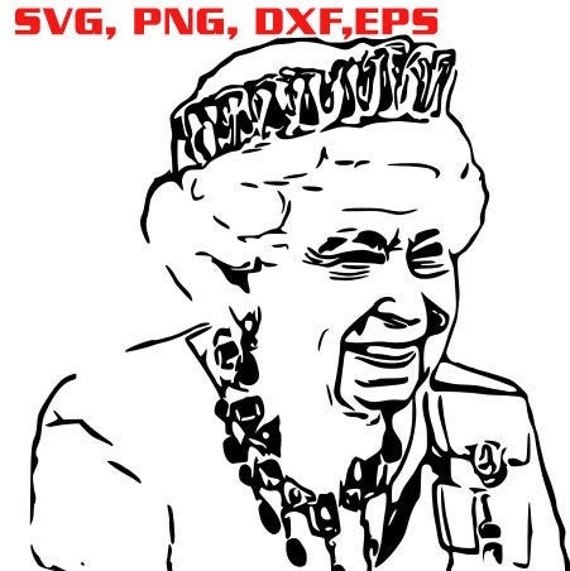 Queen Cut Files SVG DXF EPS Png Jubilee Royal | Etsy