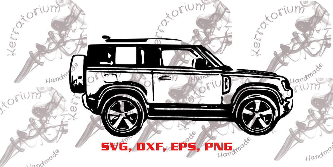 Land Rover Defender | New Shape | SVG DXF EPS | Cut Files | Instant ...