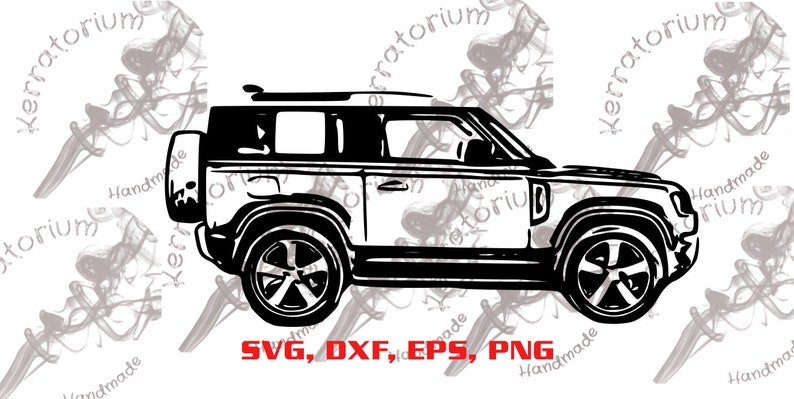 Land Rover Defender | New Shape | SVG DXF EPS | Cut Files | Instant ...