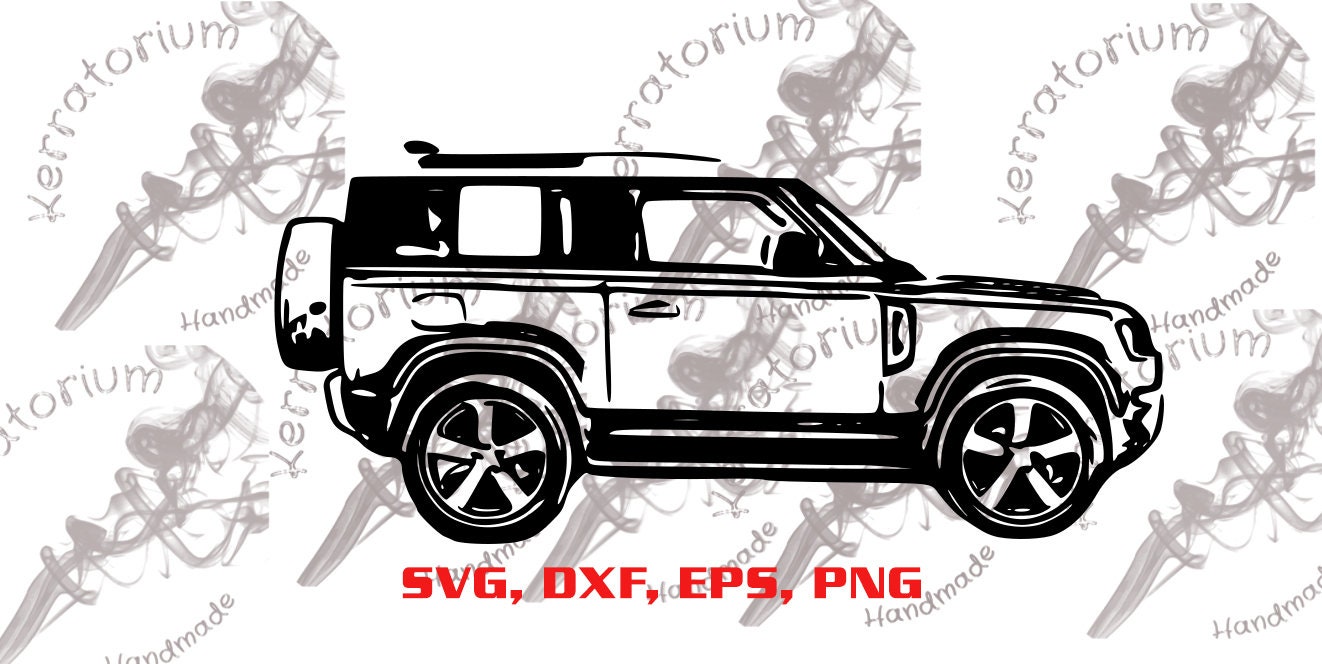 Land Rover Defender | New Shape | SVG DXF EPS | Cut Files | Instant ...