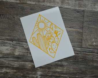 Desert Decal | Etsy
