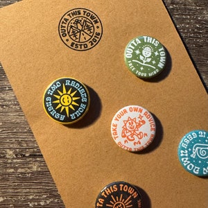 Positivity Inspired | 25mm Button Badges (pack of 5) - Etsy