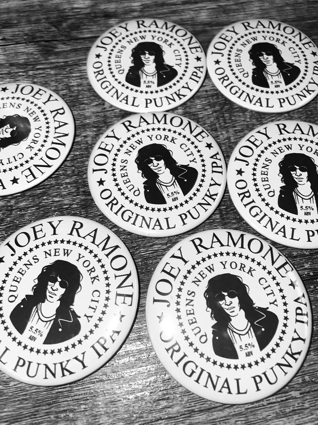 Joey Ramone Original Punky IPA Button Badge | 58mm - Etsy