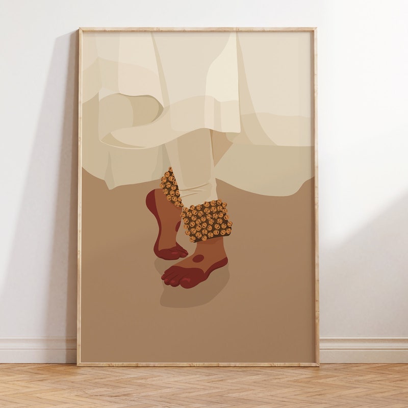 Kathak Dance Feet Digital - Etsy