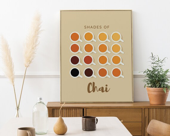Shades of Chai Desi Art South Asian Wall Art Housewarming | Etsy