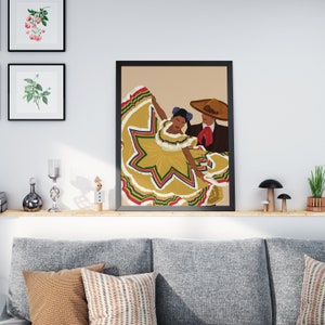 Ballet Folklorico Mexican Dance Art, Jalsico Woman, Mexican Folk Art ...