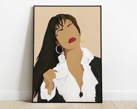 Selena Quintanilla Portrait Hollywood Celebrity Singer | Etsy