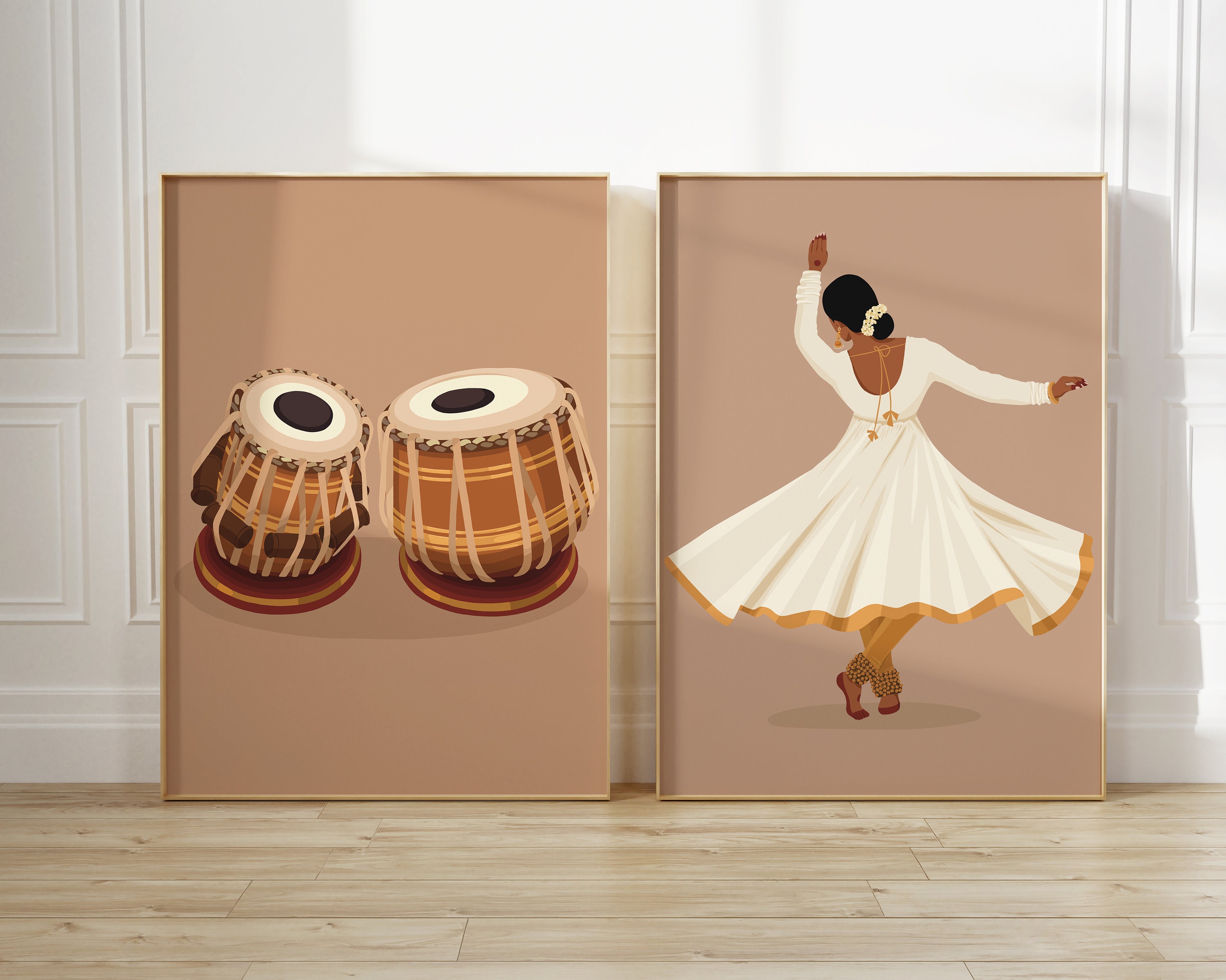 Kathak Dancer Print, South Asian Art, Brown Girl Art, India Wall Art ...