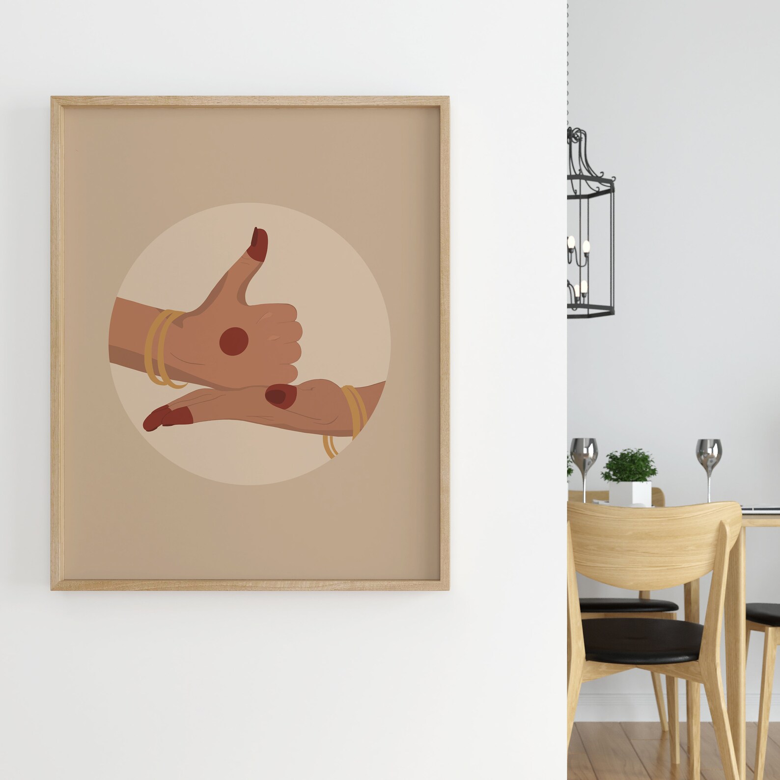 Dance Mudra Art, Desi Art, South Asian Art, Brown Girl Wall Art, Tamil ...