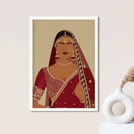 Indian Modern Woman Art